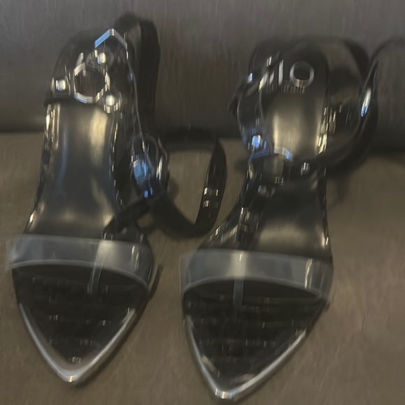 J Lo | Shoes | Nwt Jlo Heeled Sandals Black | Poshmark